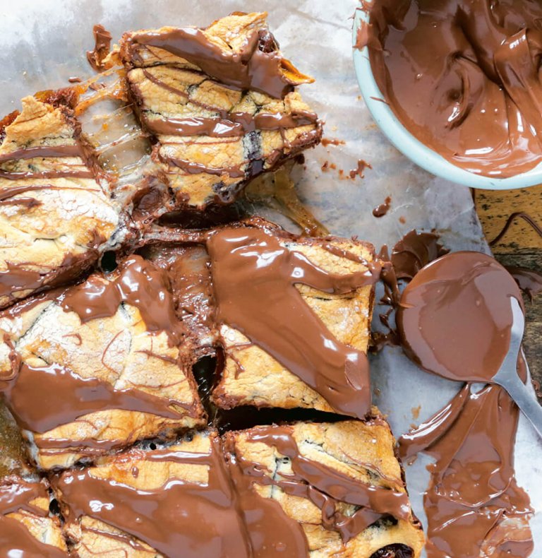 S'Mores Bars with Nutella Drizzle - Elle Gourmet