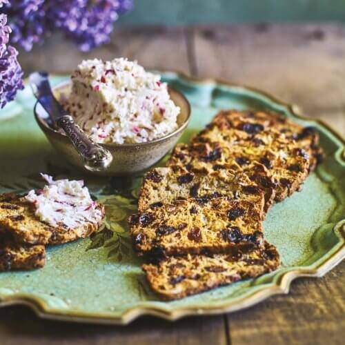 Radish Butter With Nutty Fruit Crackers - Elle Gourmet
